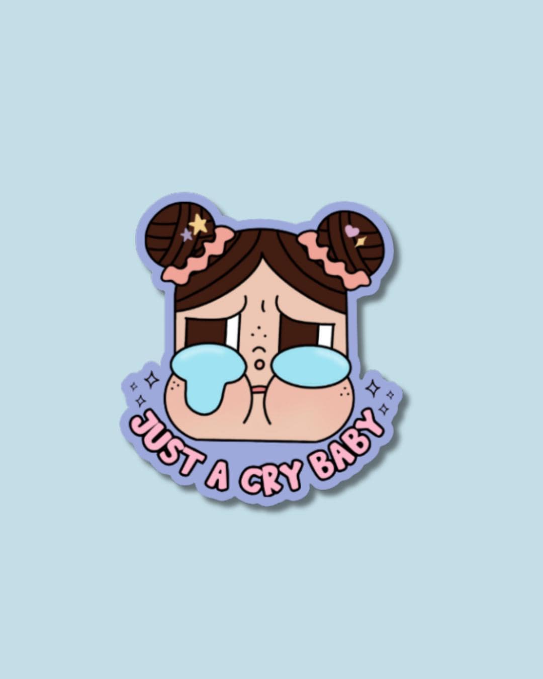 Popmart Cry Baby Just A Cry Baby Sticker | Waterproof Sticker | Vinyl ...
