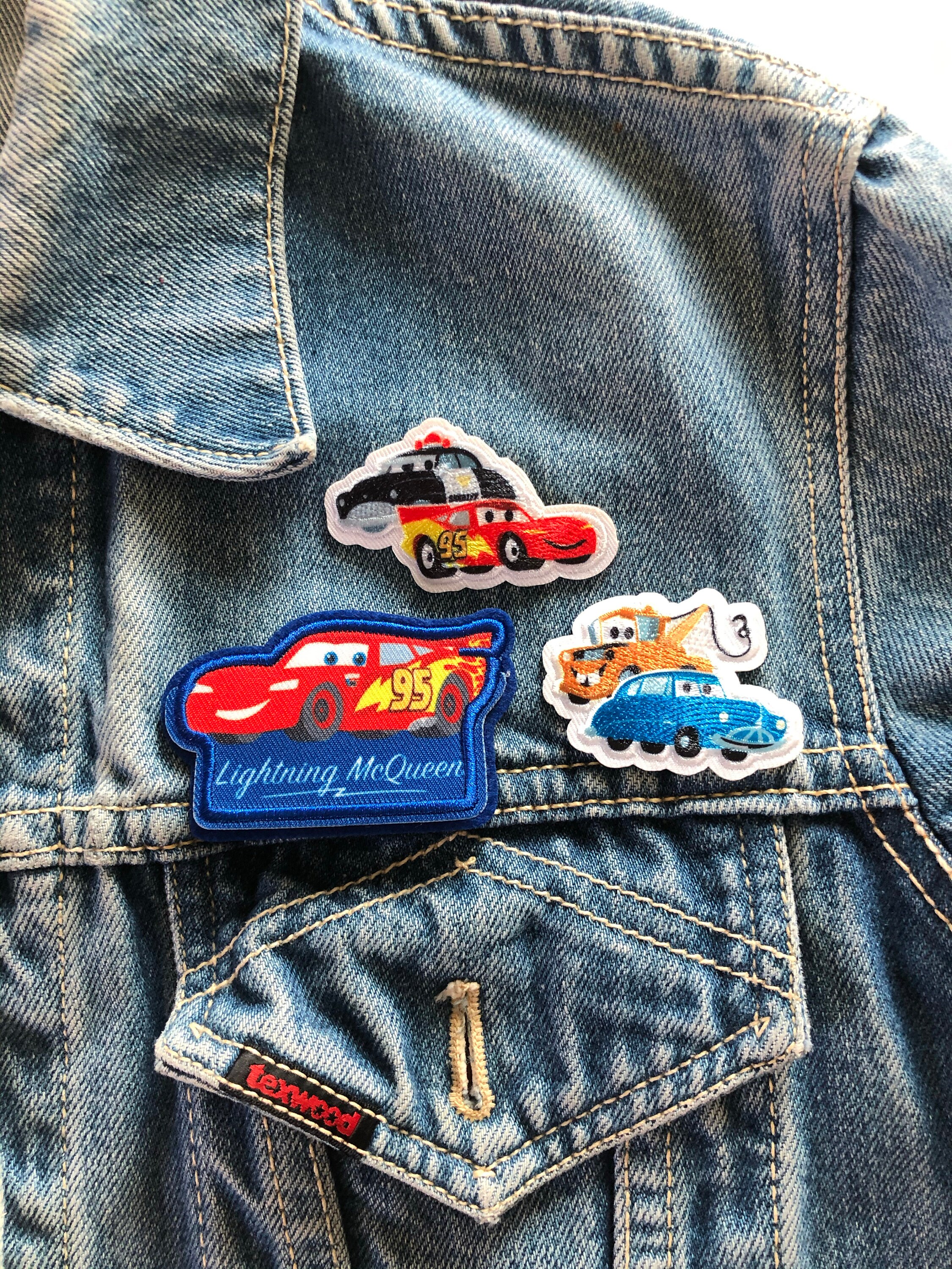 Cars Iron on Patches | Kids Patches | Mater and Doc Hudson | Luigi and ...