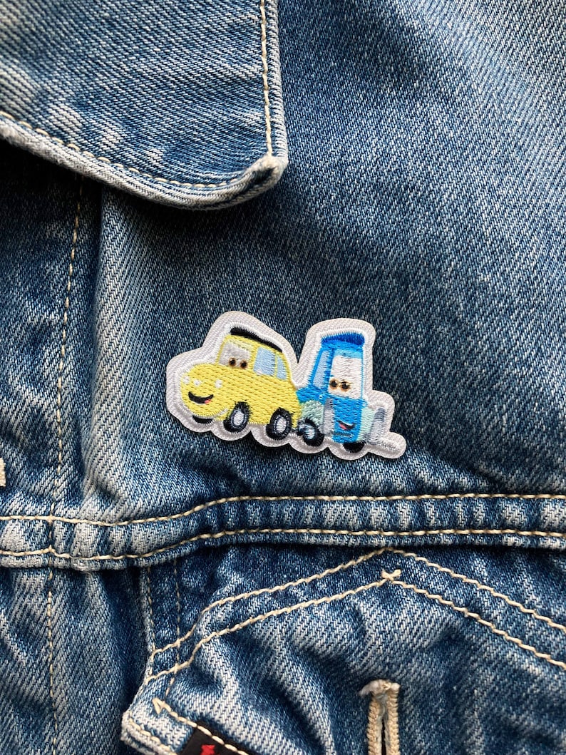 Cars Iron on Patches | Kids Patches | Mater and Doc Hudson | Luigi and ...