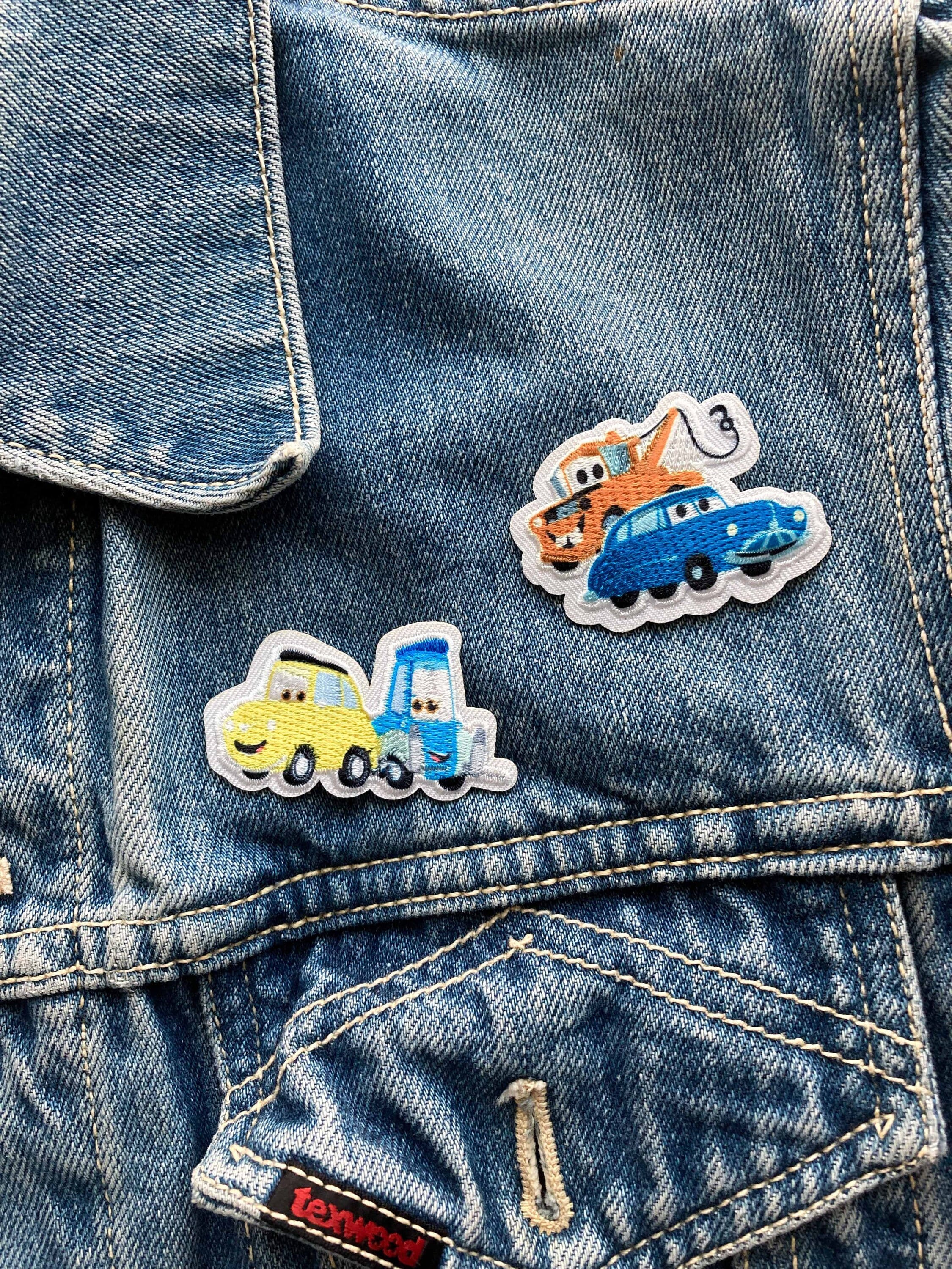 Cars Iron on Patches | Kids Patches | Mater and Doc Hudson | Luigi and ...
