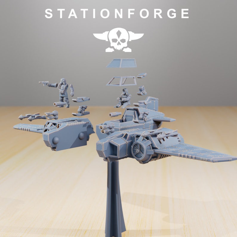 Grimguard: SF-19A Fighter Plane Stationforge Imperial - Etsy