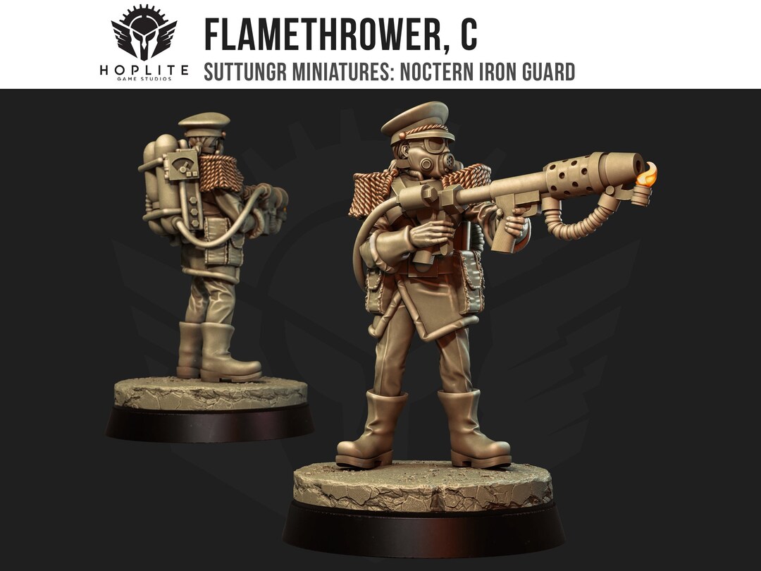 Flamethrower C Noctern Iron Guard Mordian Grimdark - Etsy