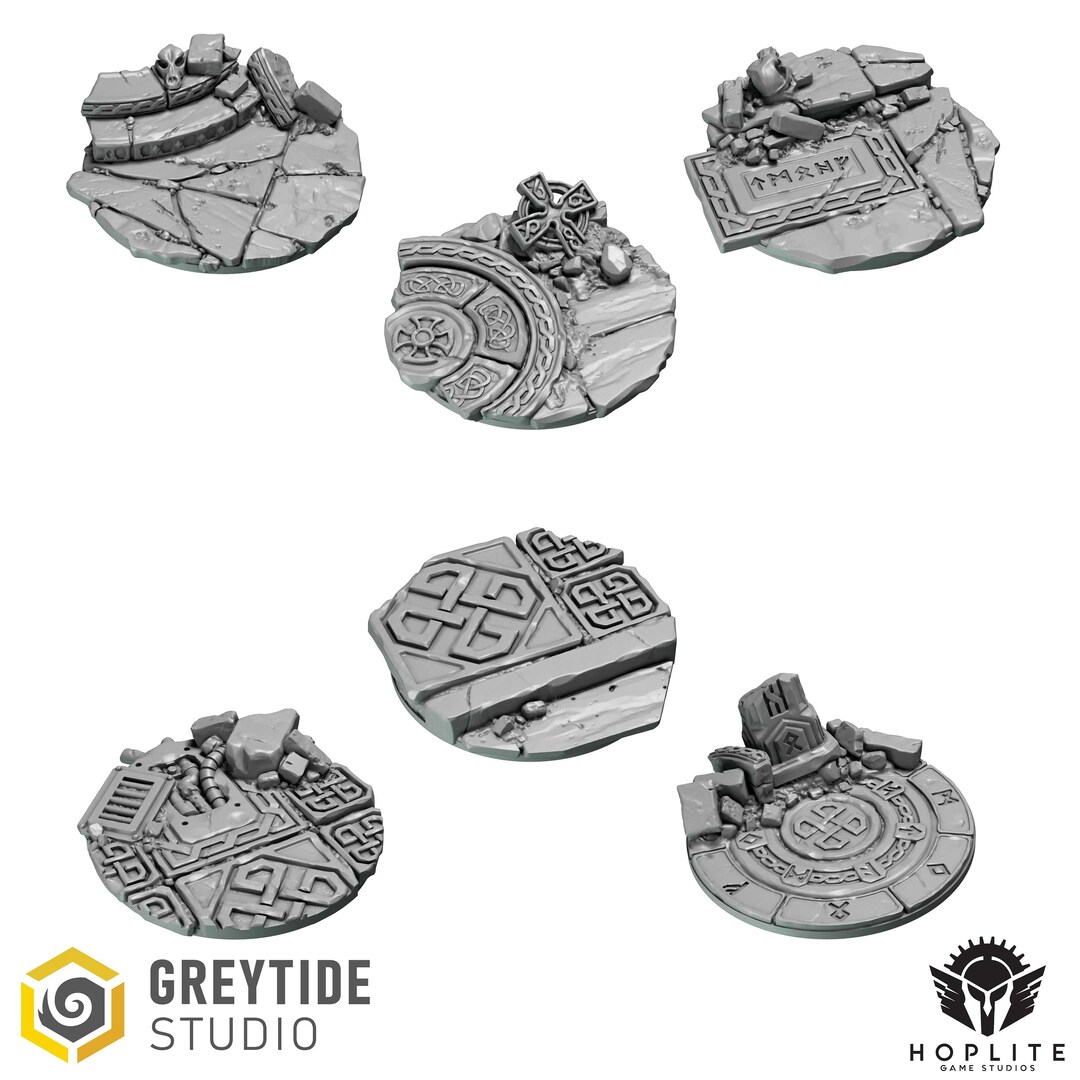 Primal Base Toppers 32mm x6 Grey Tide Studios Primal - Etsy