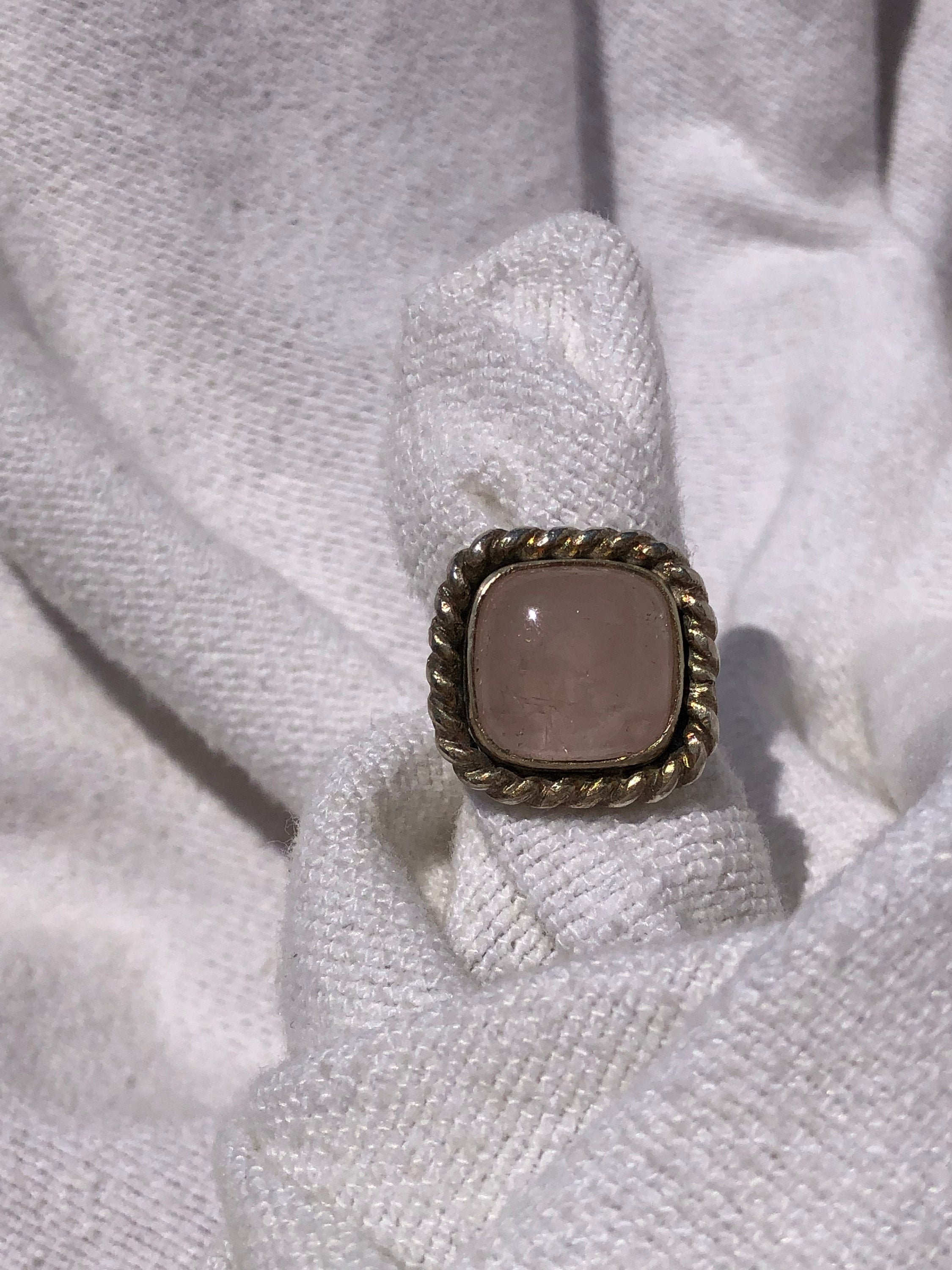 Morganit Quadrat Silber Ring Größe 7 - Etsy.de