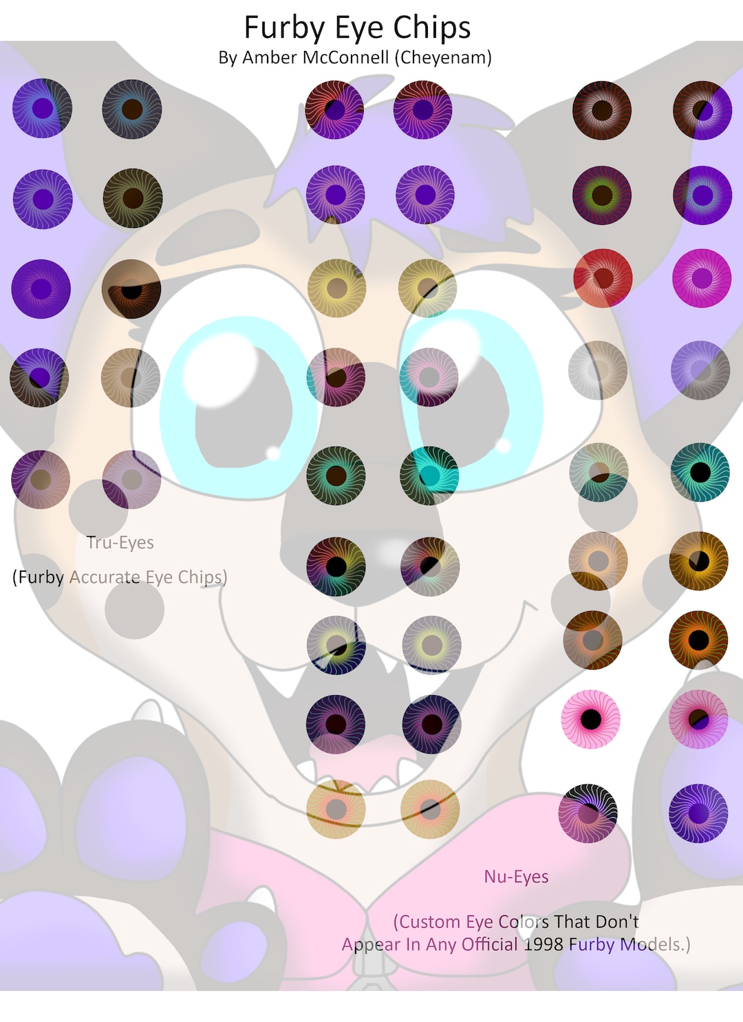 NEW EYE COLORS!!~~ Furby Eye Colors for Making Custom Eye Chips - Etsy