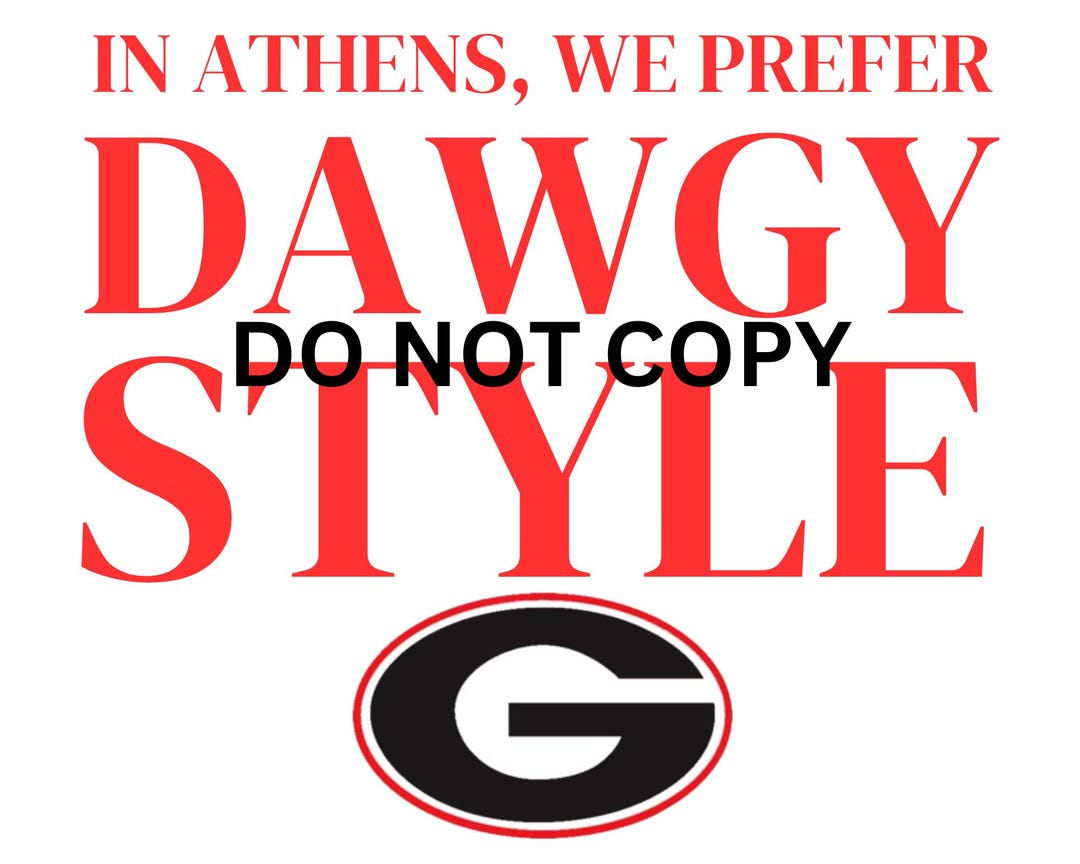 Dawgy Style UGA Sublimation DTF Design - Etsy