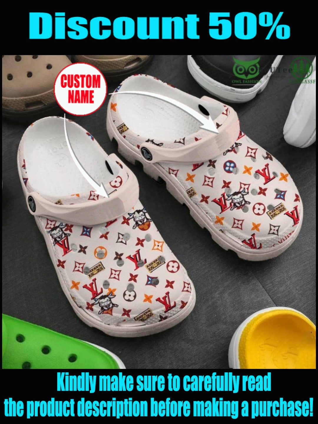 Luxury Crocs Custom, All Fashion Logo Croc for Men & Women, Fashion ...