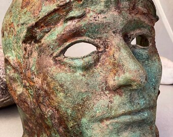Roman Bronze Mask - Etsy