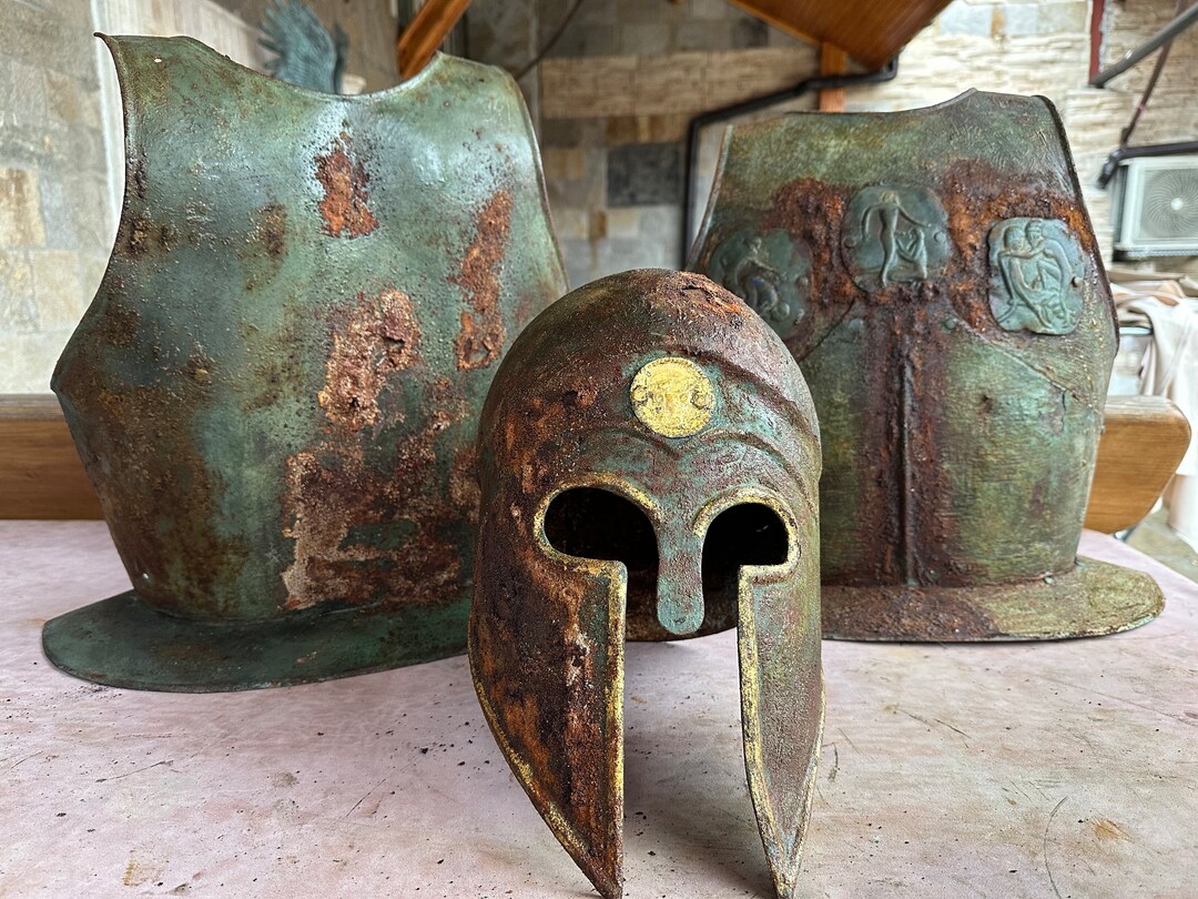Ancient Greece-thrace Set Armour Helmet - Etsy