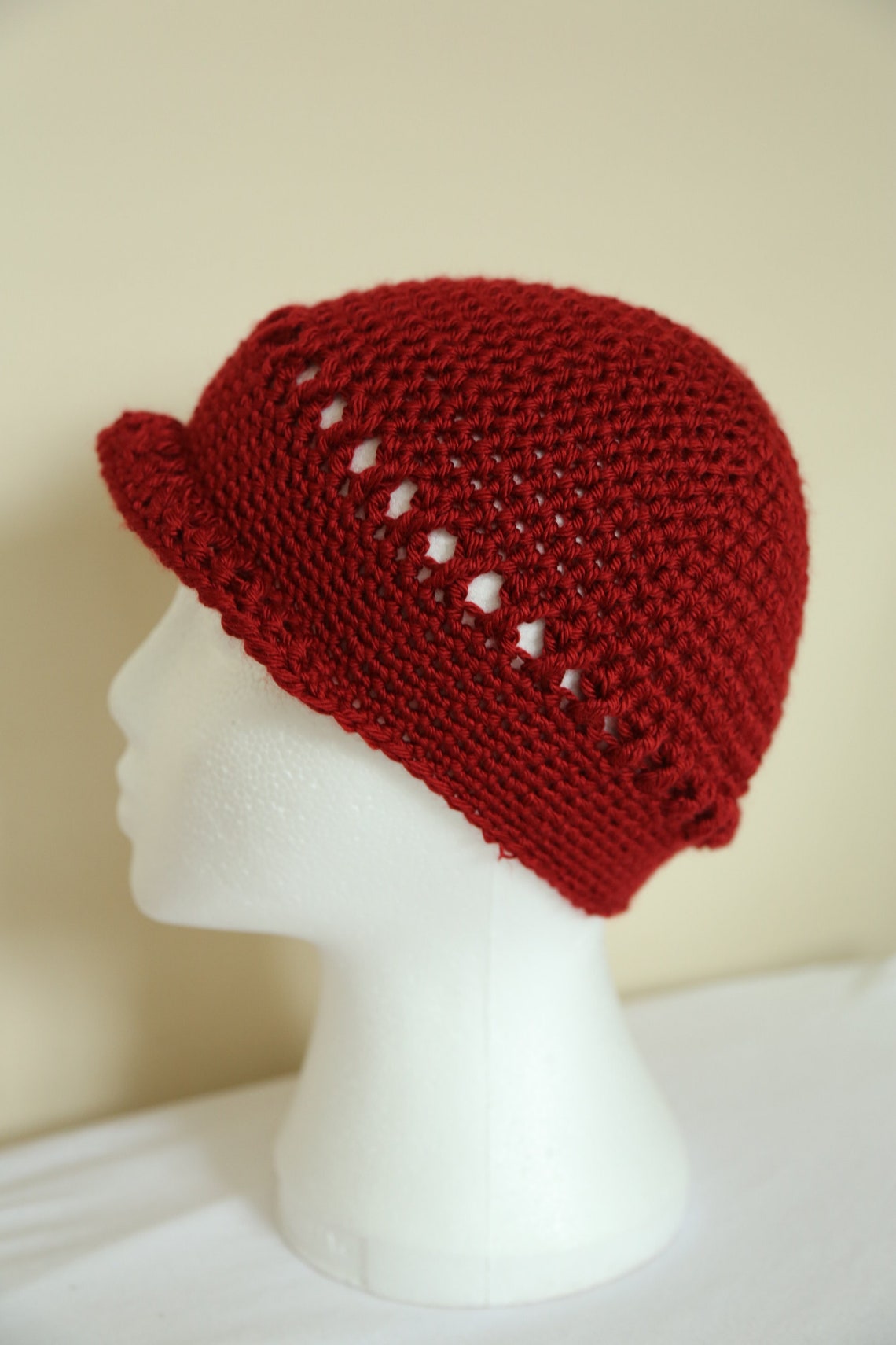 Vintage News Boy Cap Crochet Pattern - Etsy