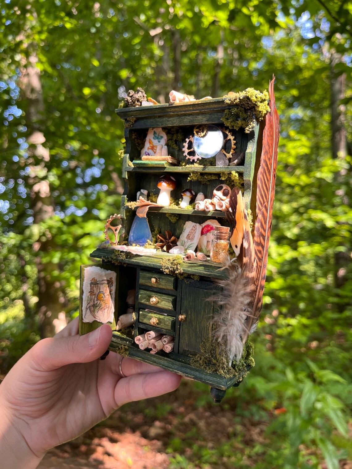 OUT OF STOCK! Enchanted Fairy Shelf Miniature - Magic Garden Handmade ...