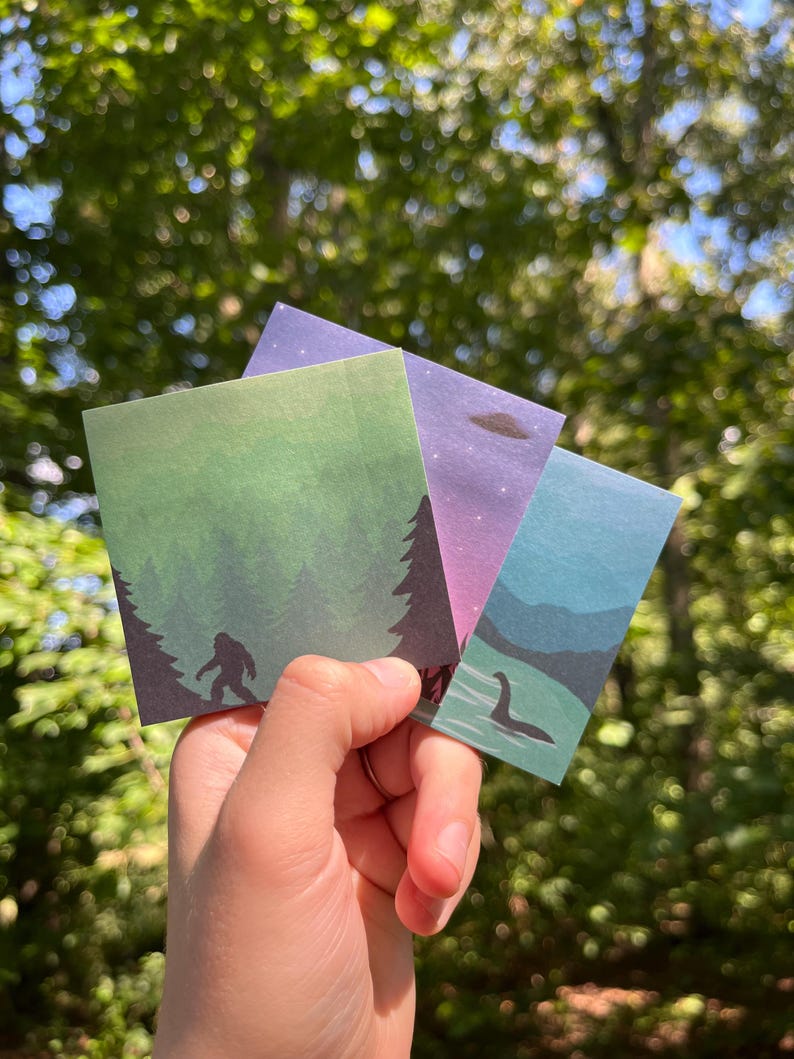 Cute Sticky Notes With 50 Sheets, Cryptid Office Supplies, Planner ...