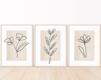 3 Set Line Prints - Etsy