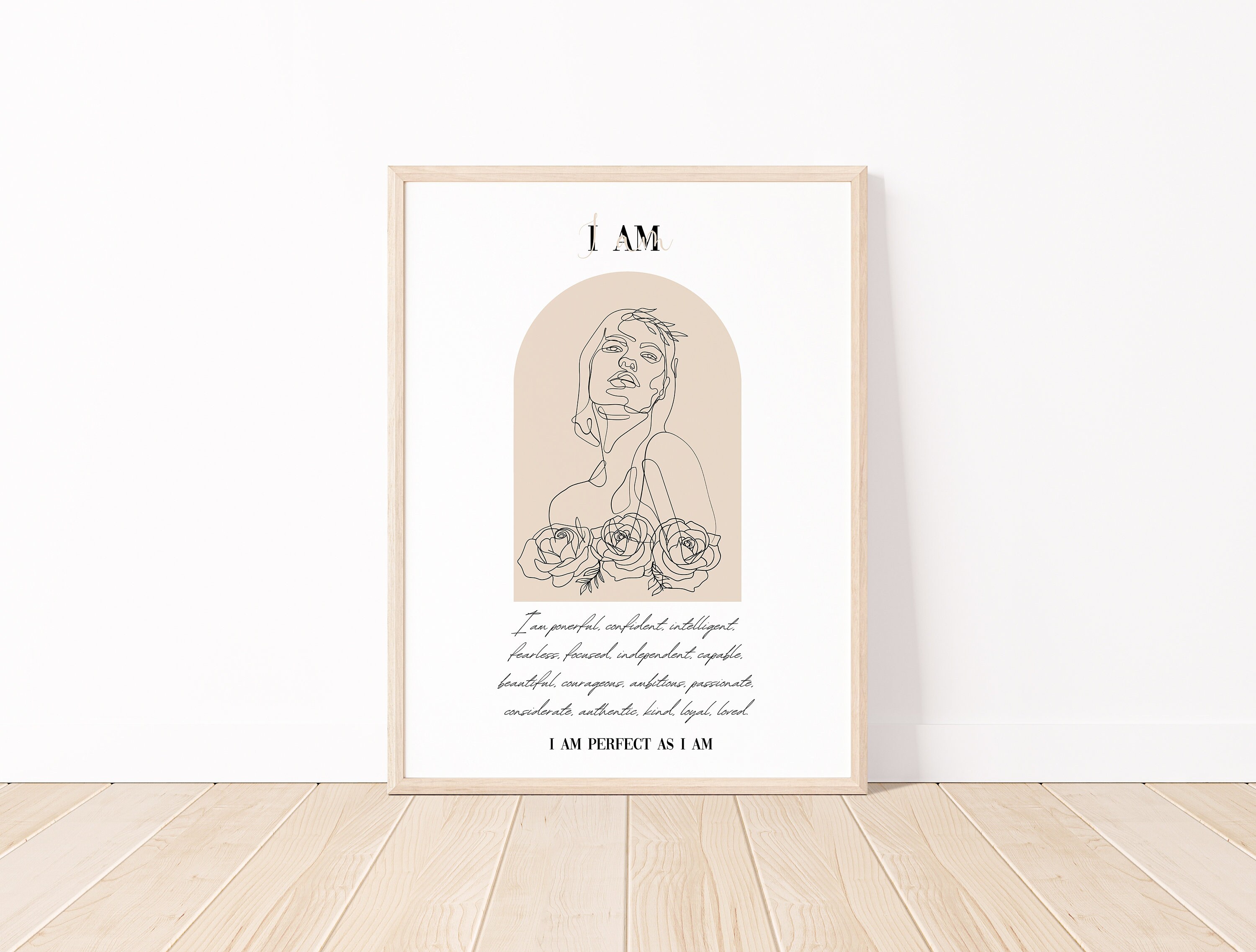 Self Love Positive Affirmation Print Daily Motivation Poster - Etsy