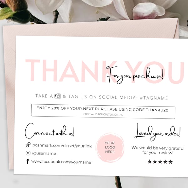 Poshmark Thank You Cards - Etsy