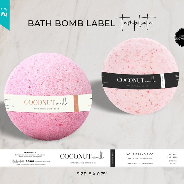 Bath Bomb Labels - Etsy