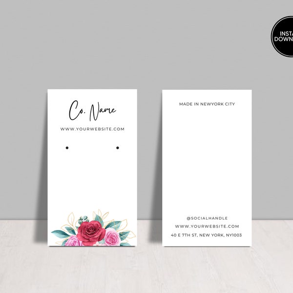 Custom Earring Cards - Etsy