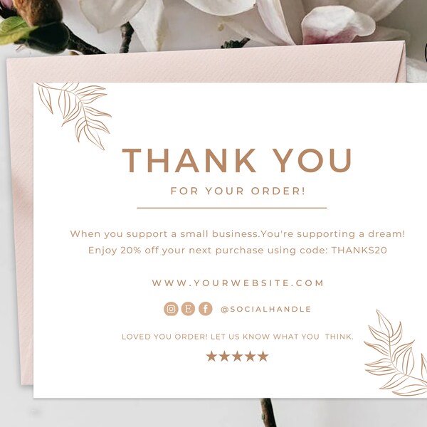 Ebay Thank You Card - Etsy