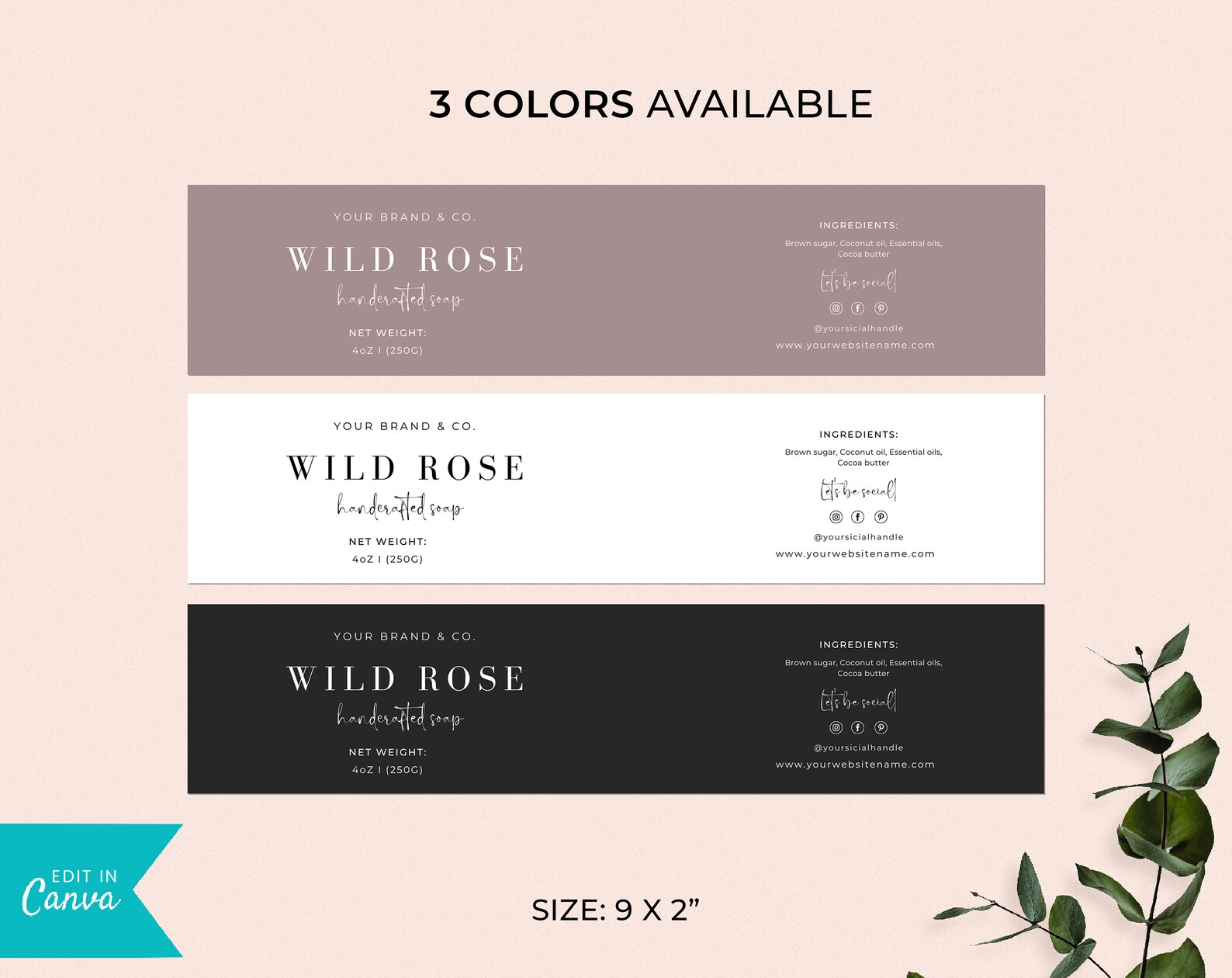 Editable Soap Label Template Custom Wrap Whipped Soap Label - Etsy Canada