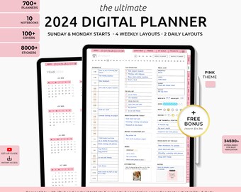 Digital Planner 2024, Goodnotes Planner 2024, iPad Planner 2024 ...