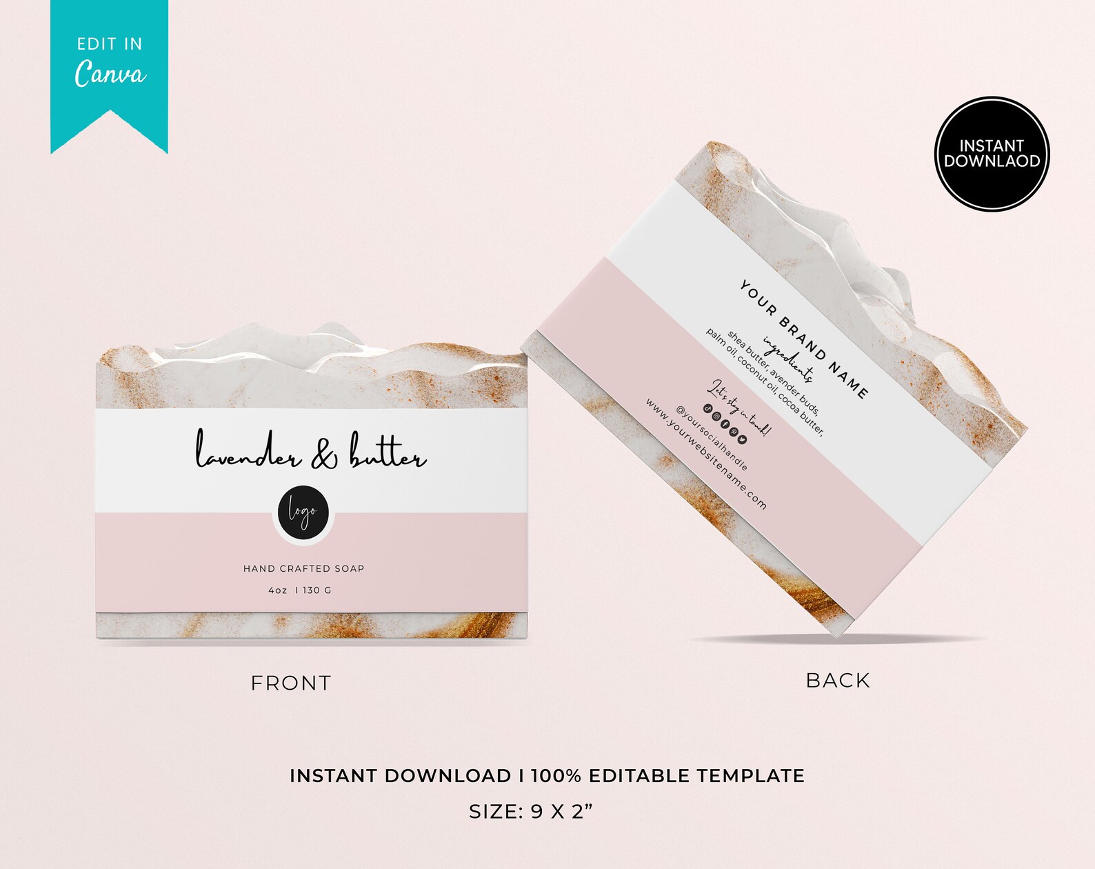 Editable Soap Label Template Custom Wrap Whipped Soap Label - Etsy Canada