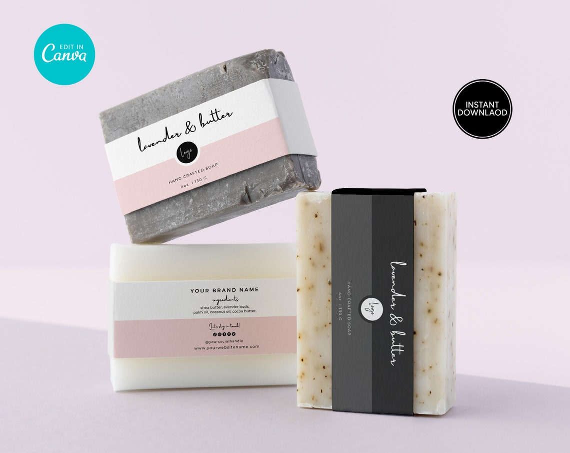 Editable Soap Label Template Custom Wrap Whipped Soap Label - Etsy Canada