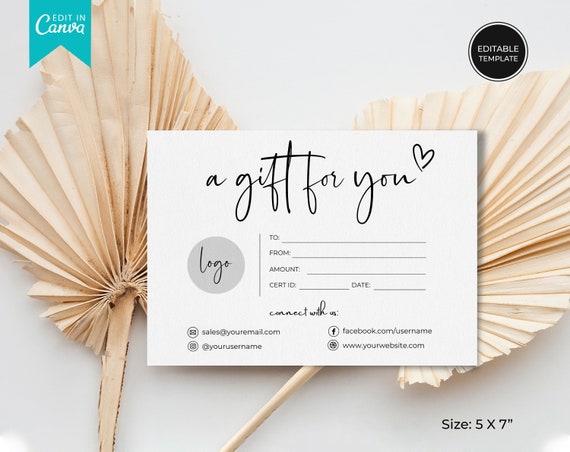Online Gift Certificate Templates