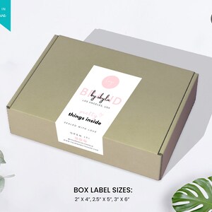 Printable Box Label Template Custom Packaging Labels Order - Etsy