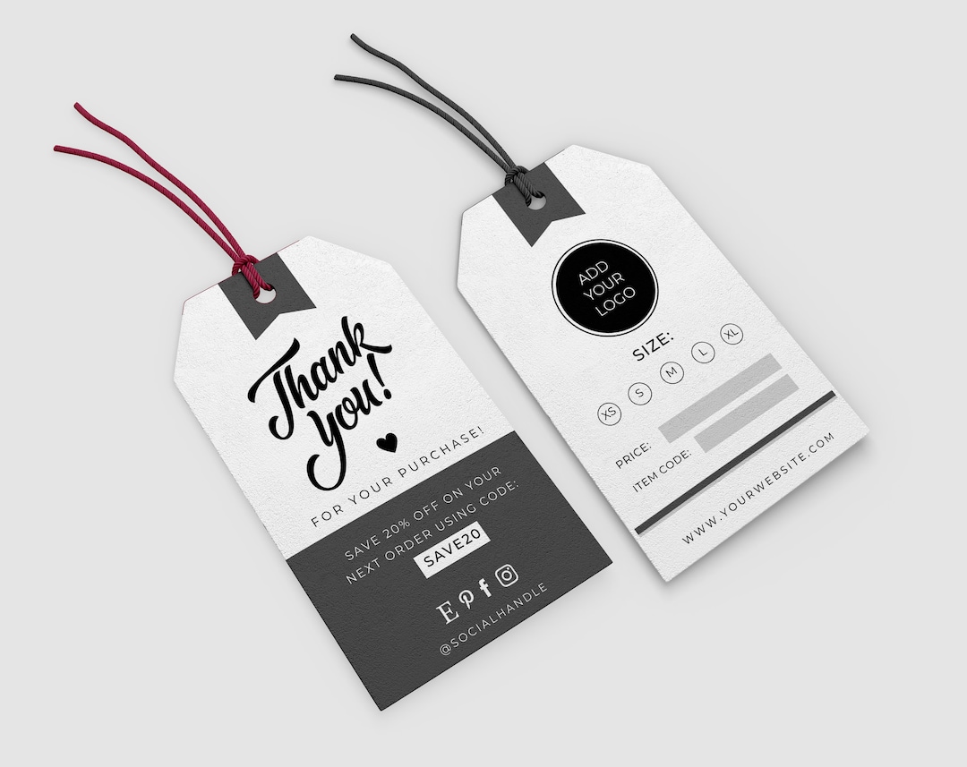 Small Business Price Tag Template Editable (Instant Download) - Etsy
