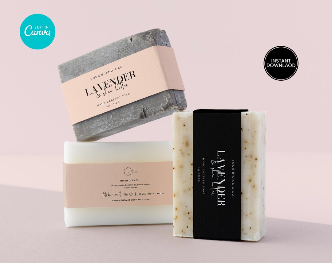 Editable Soap Label Template Custom Wrap Whipped Soap Label - Etsy ...