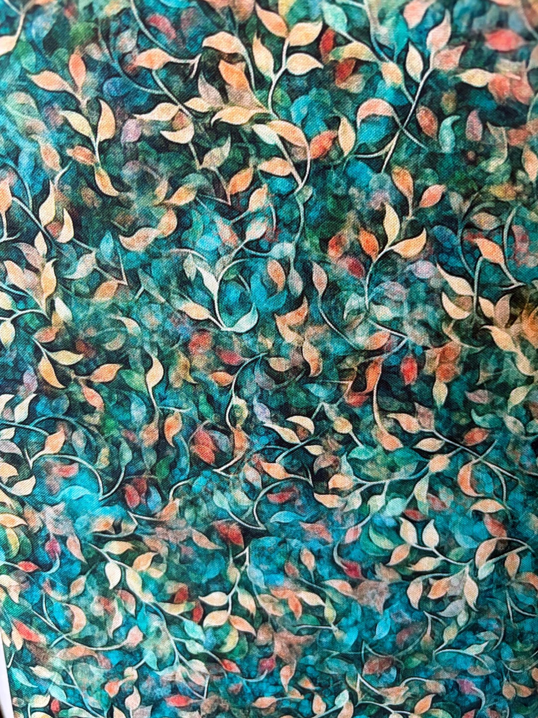 Dancing Blue and Brown Vine Fabrics - Vines and Leaves Designs - Etsy