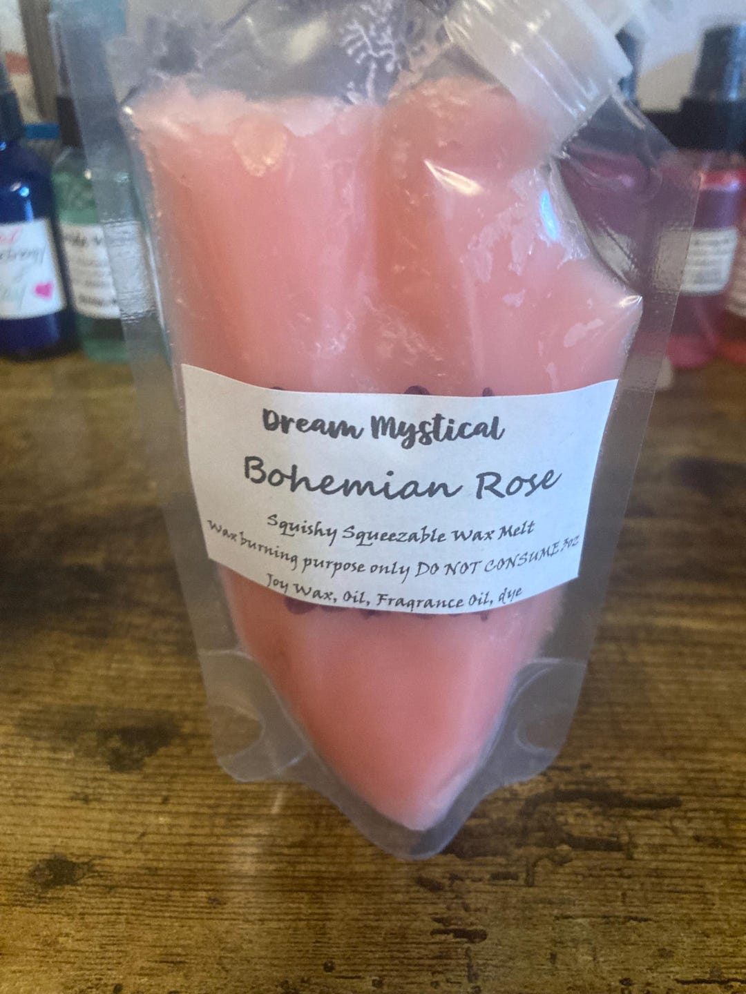 Squishy Squeezable Wax Melt: Bohemian Rose Scent, Eco-friendly - Etsy