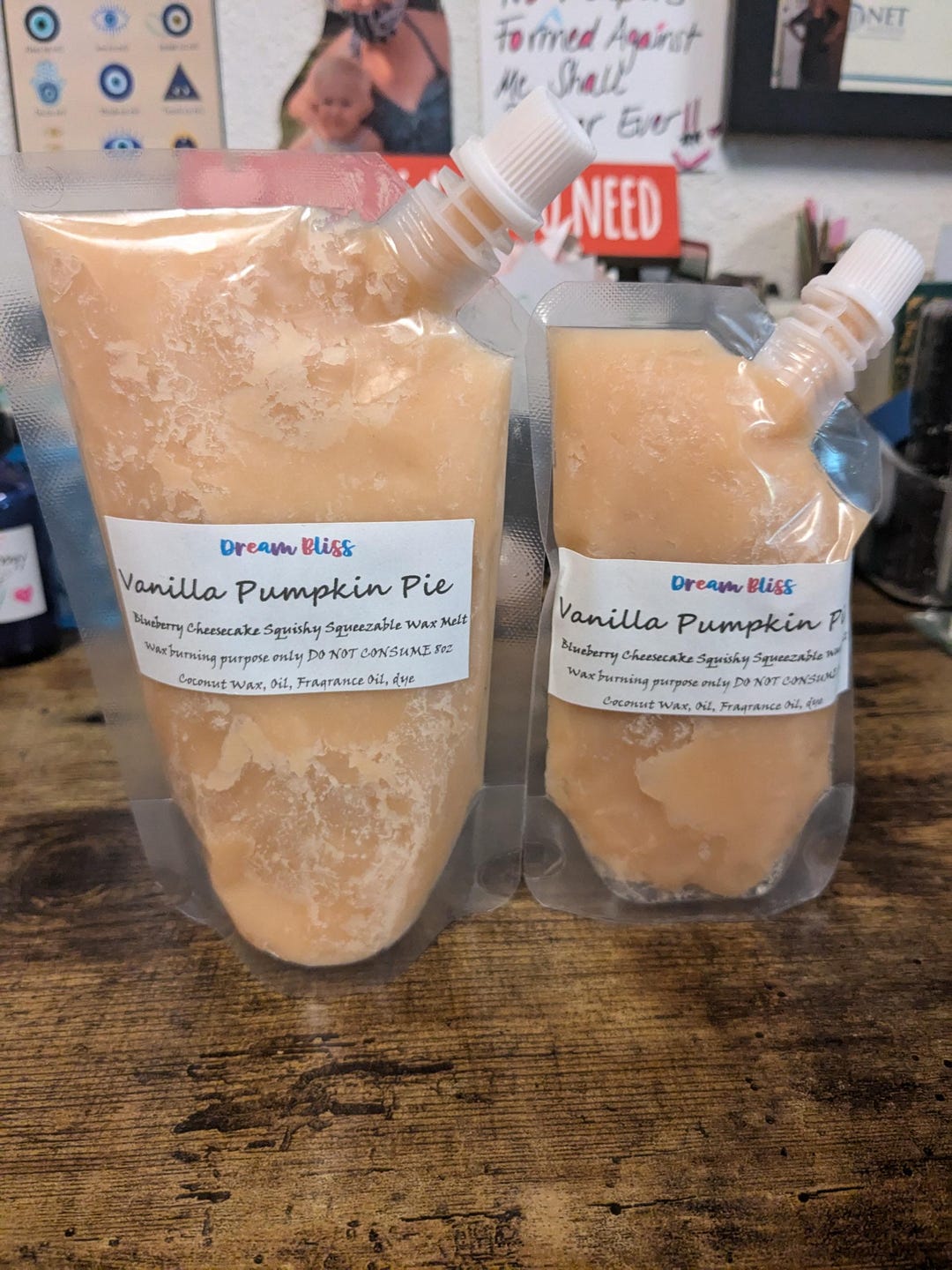 Squishy Squeezable Pumpkin Pie Vanilla Wax Melt Made With Coconut Wax ...