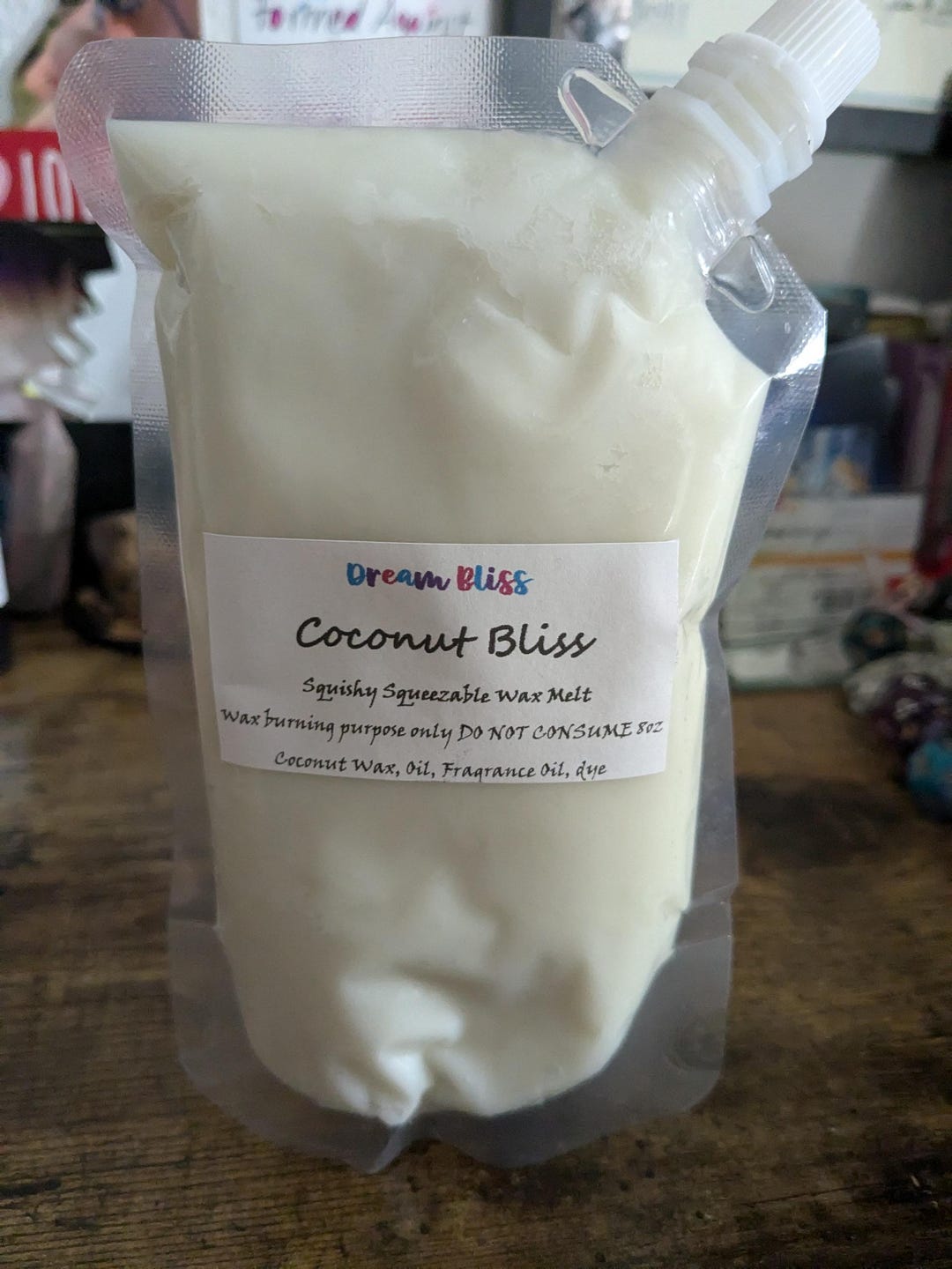 Squishy Squeezable Coconut Bliss Wax Melts for Wax Warmers Extra Strong ...
