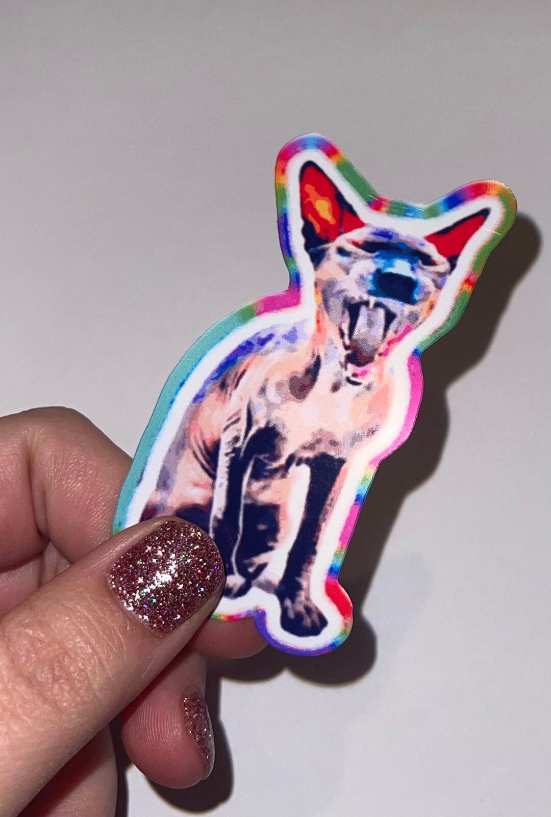Sphynx Sticker- Cat Sticker, Cat Gift, Sphynx Cat Gift, Unique Gift ...