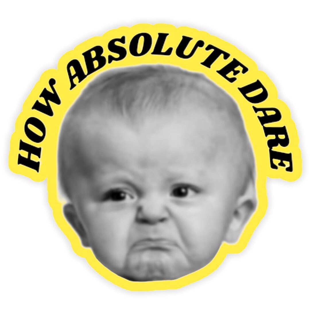 How Absolute Dare Sticker Silly Stickercute Baby Sticker - Etsy