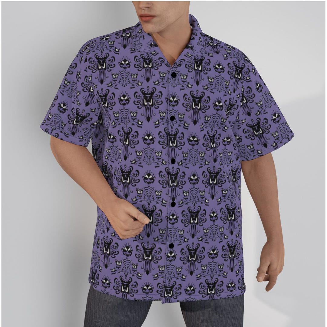 Haunted Mansion Hawaiian Shirt | Hitchhiking Ghosts Hawaii Shirt ...
