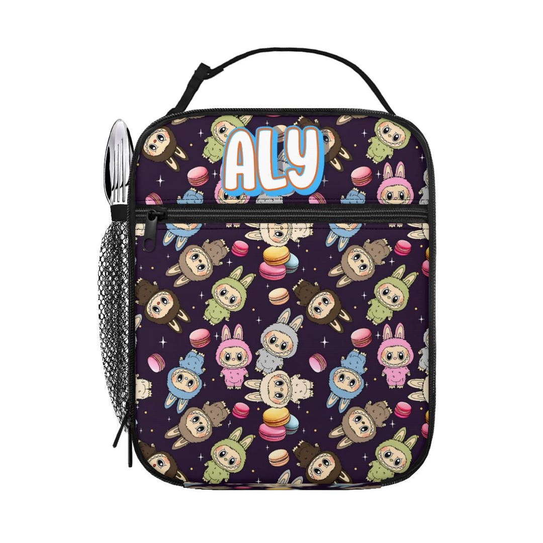 Labubu Lunch Bag, Custom Labubu Insulated Lunch Bag,personalized Lunch ...