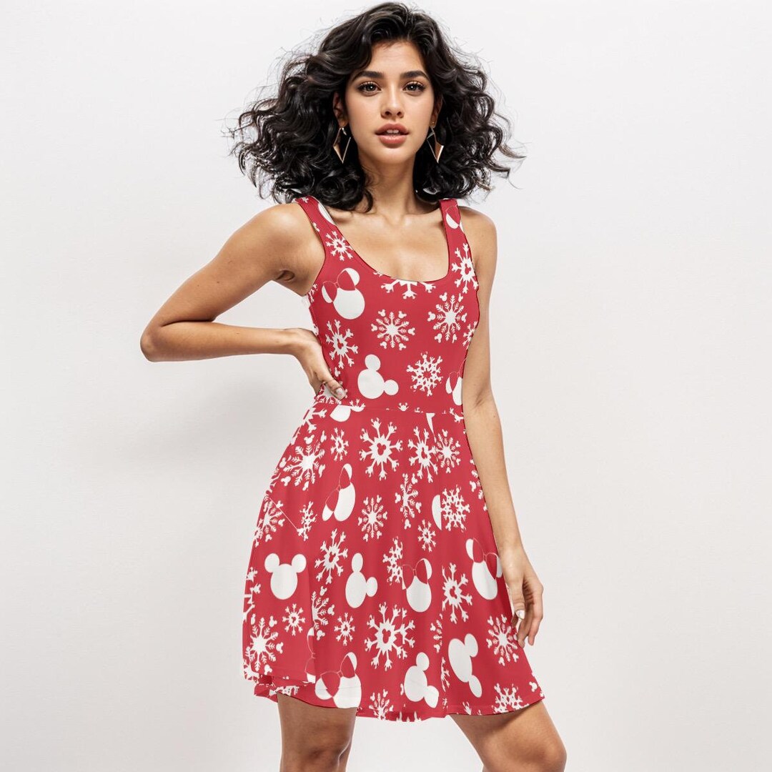 Mickey Christmas Party Dress ,winter Mickey Dress, Holiday Mickey Dress ...