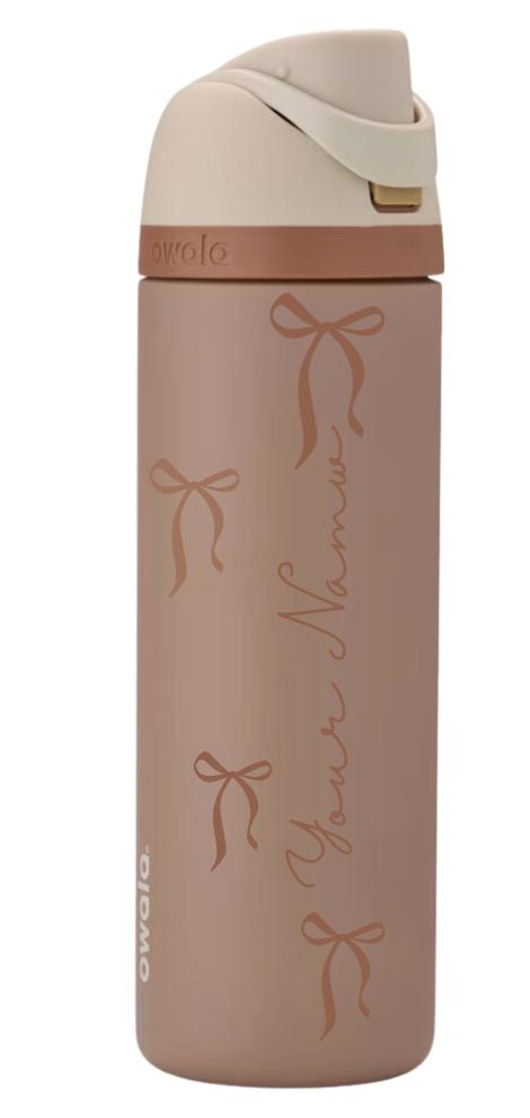 Coquette Bows 24 Oz Owala Bottle Personalized- Brown Sugar - Etsy