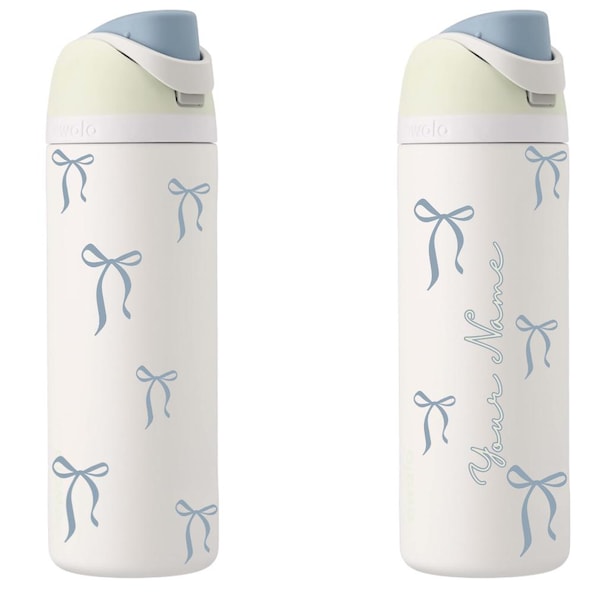Blue Bow Owala Water Bottle - Etsy UK