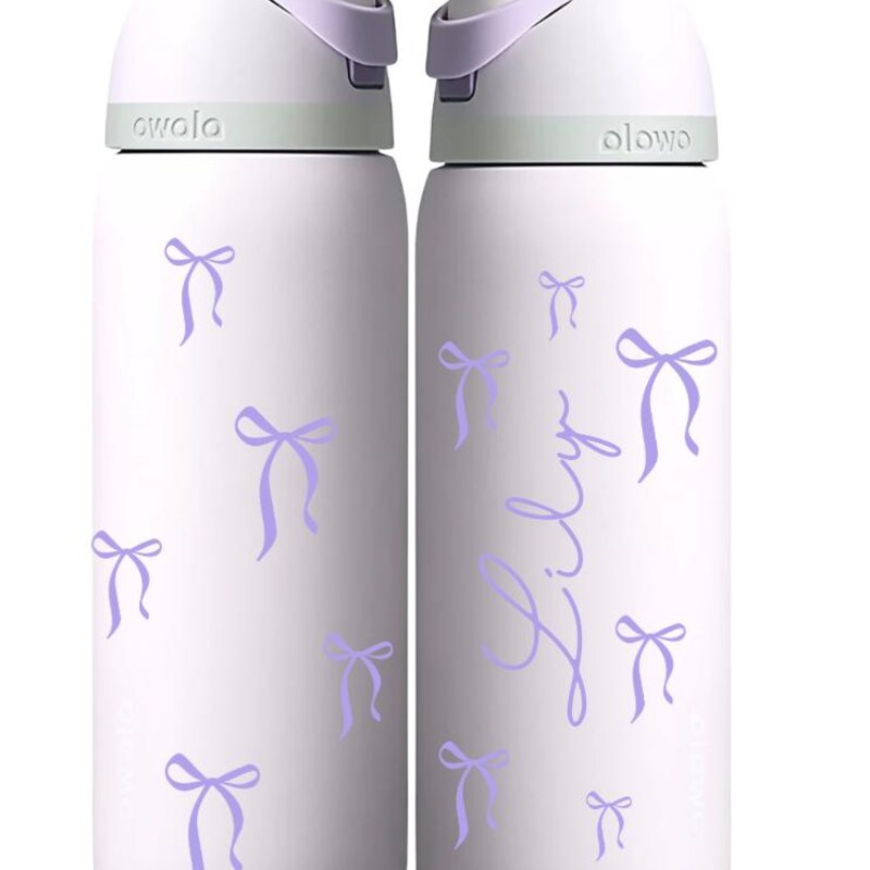 Blue Bow Owala Water Bottle - Etsy UK