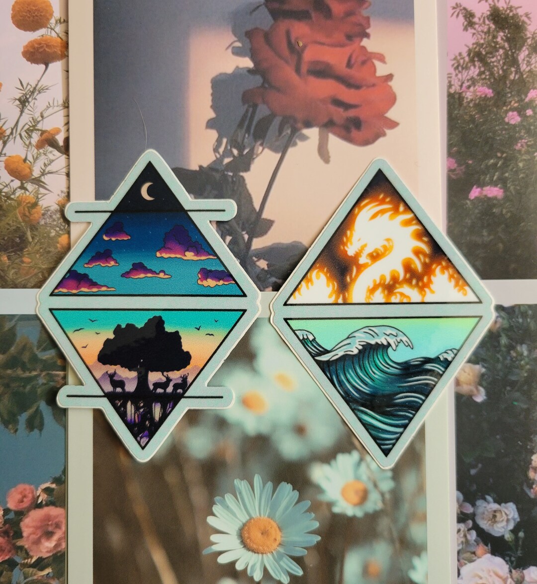 The 4 Elements Sticker Set - Etsy