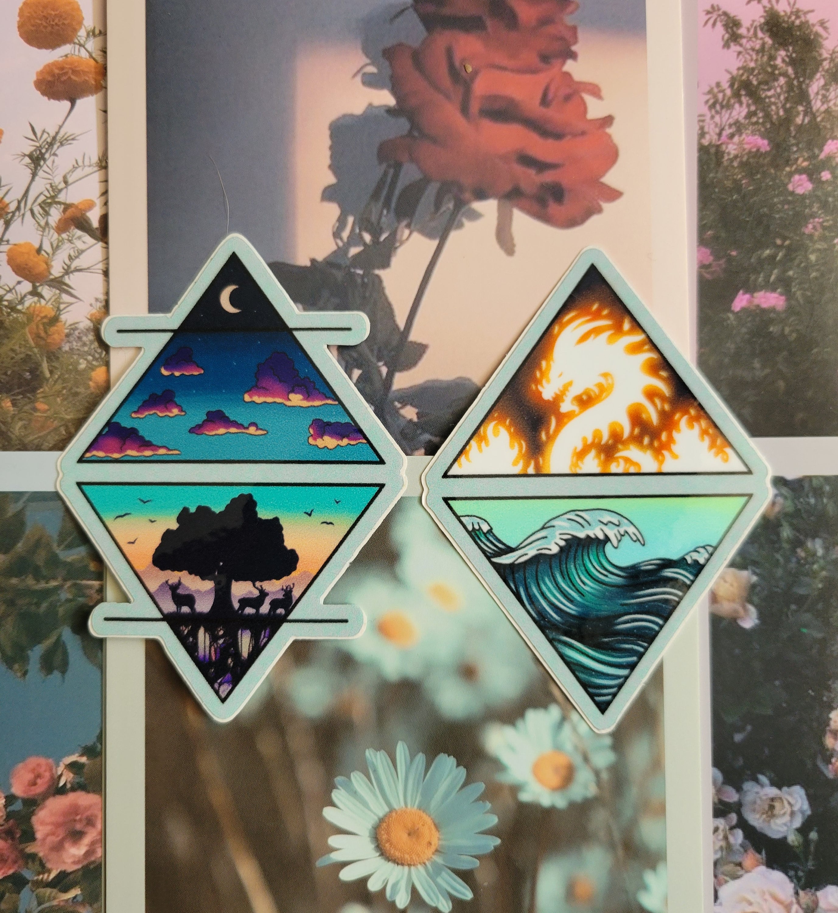 The 4 Elements Sticker Set - Etsy