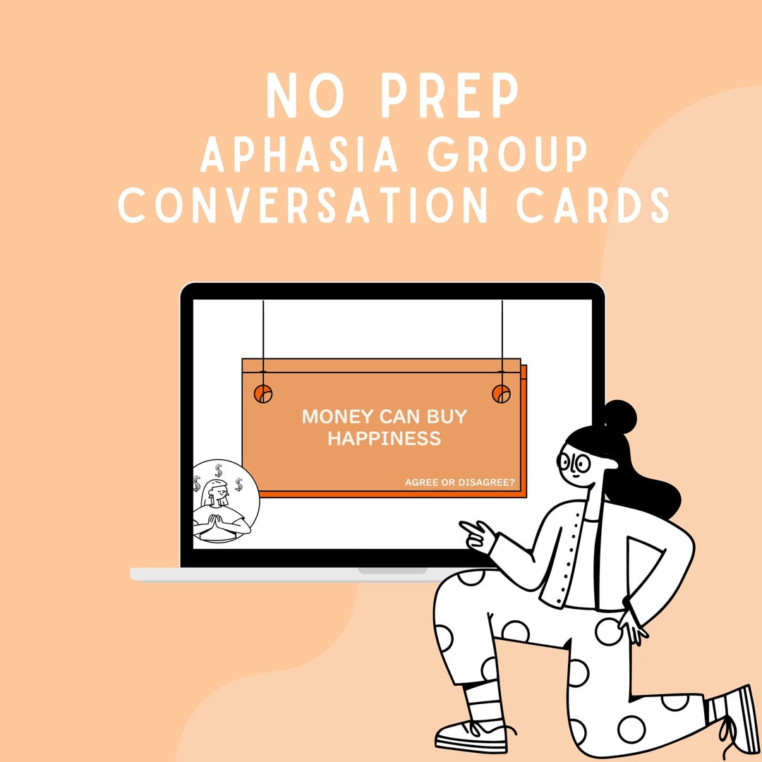 Aphasia Group Therapy: Conversation Cards, Debate, Activity, Word ...