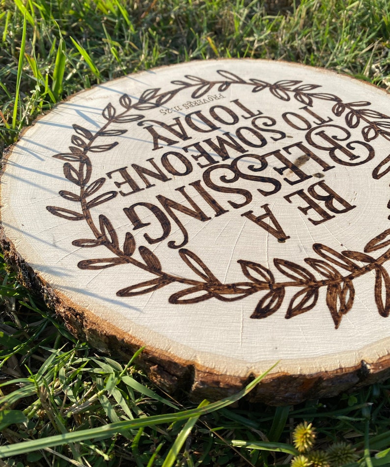 Wood Burned Bible Verse - Etsy