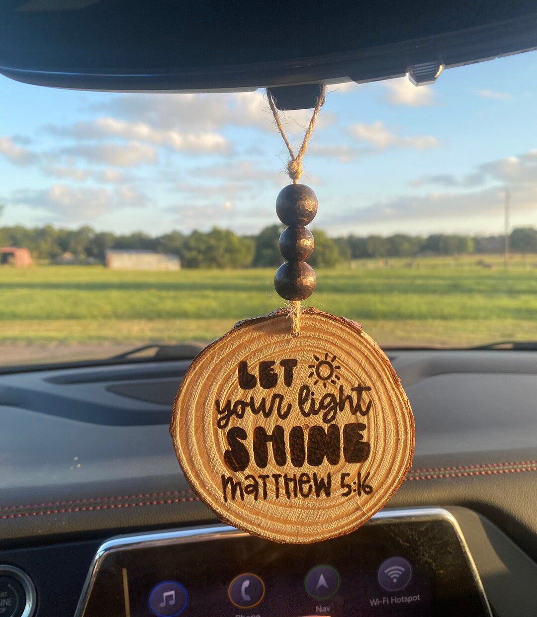 Let Your Light Shine Christian Car Charm Christian Car Accessories ...