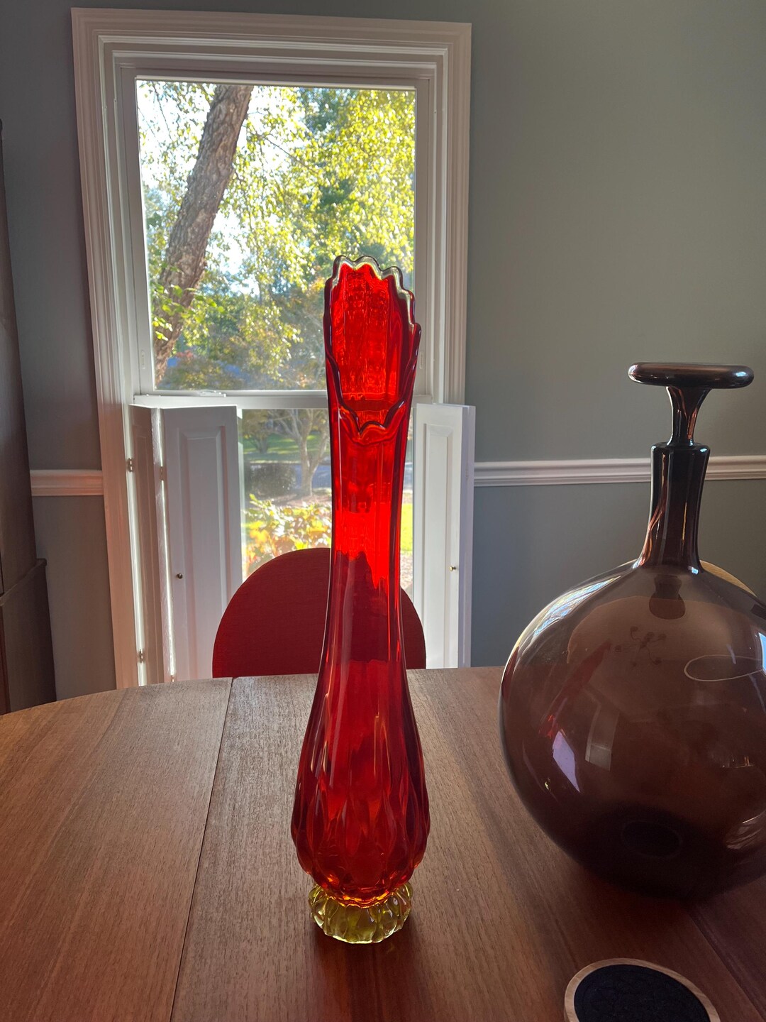 HTF Viking Pulled Bubble Swung Vase - Etsy