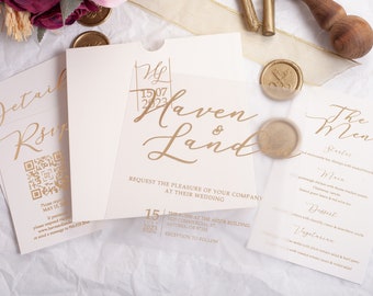 Acetate Invitation - Etsy