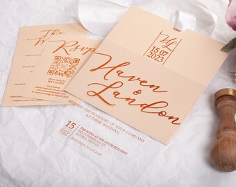 Acetate Wedding Invitation - Etsy